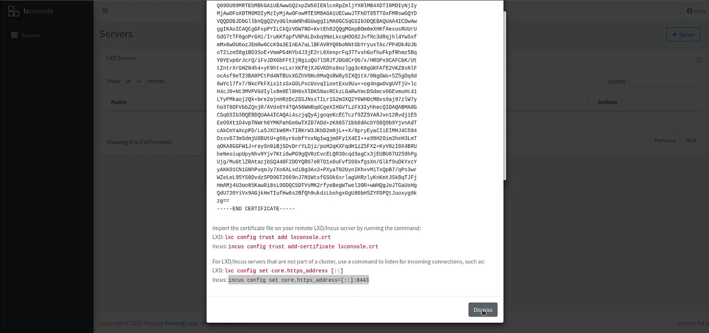 LXConsole Web Interface for Incus - ScottiByte's Discussion Forum