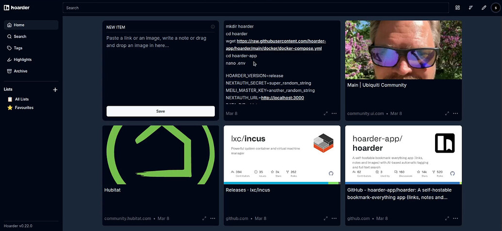 Karakeep (AKA Hoarder) - Web Based Notes - ScottiByte's Discussion Forum Karakeep (AKA Hoarder) - Web Based Notes - ScottiByte's Discussion Forum