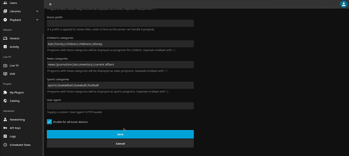 Jellyfin with Live TV Guide - ScottiByte's Discussion Forum